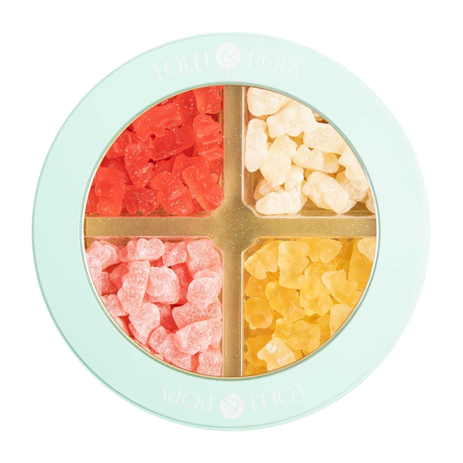 Cheers Champagne Gummy Bears Tin | Lolli and Pops